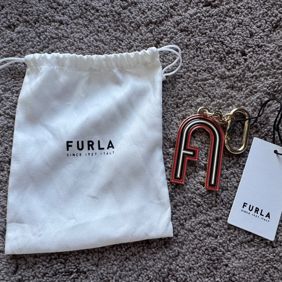 Furla | Accessories | Furla Designer Logo Keychain | Poshmark